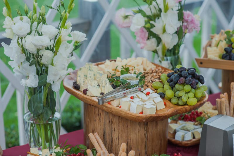 Wedding buffet table stock photo. Image of cater, dining - 106239950