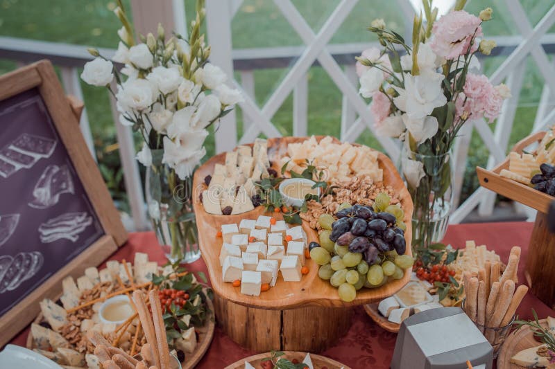 Wedding buffet table stock photo. Image of catering - 105279190