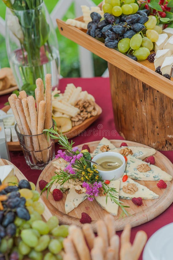 Wedding buffet table stock photo. Image of lunch, dish - 105279240