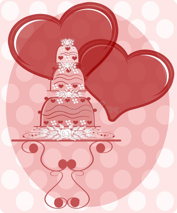 Elegant Two Tiered White Wedding Cake Stock Illustrations – 583 Elegant ...