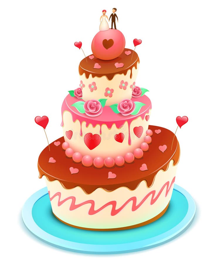 Cartoon cake stock vector. Illustration of dessert, delicious - 21511552