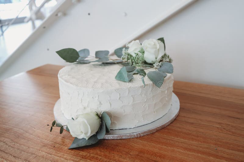 Wedding Cake Boho stock image. Image of greenery, elegant - 163350057