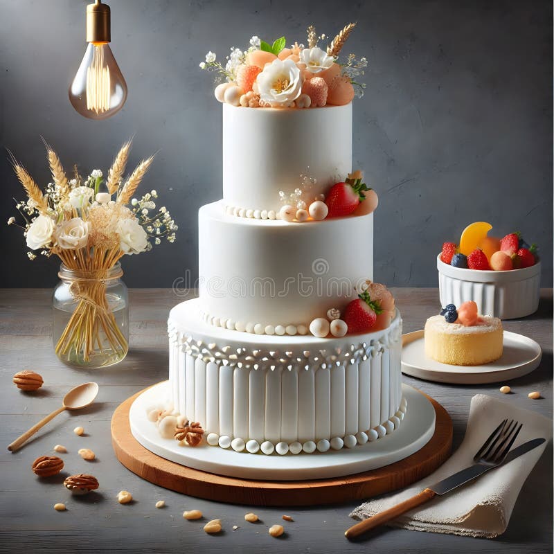Timeless Wedding Cake Designs To Inspire You Stock Photo - Image of ...