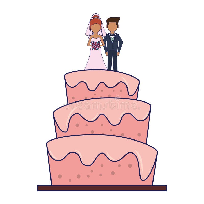 Wedding Cake Cartoon Stock Illustrations – 7,878 Wedding Cake Cartoon ...
