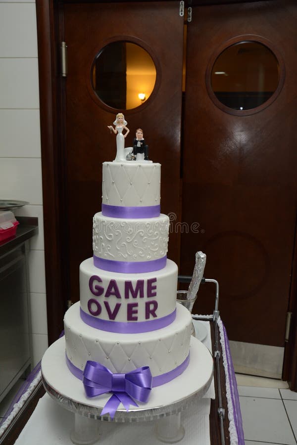 Wedding Cake - Game Over stock photo. Image of adult - 104132526