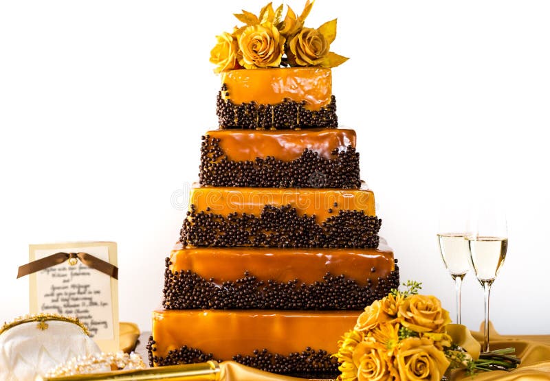 Wedding cake stock photo. Image of centerpiece, bloom - 45807558