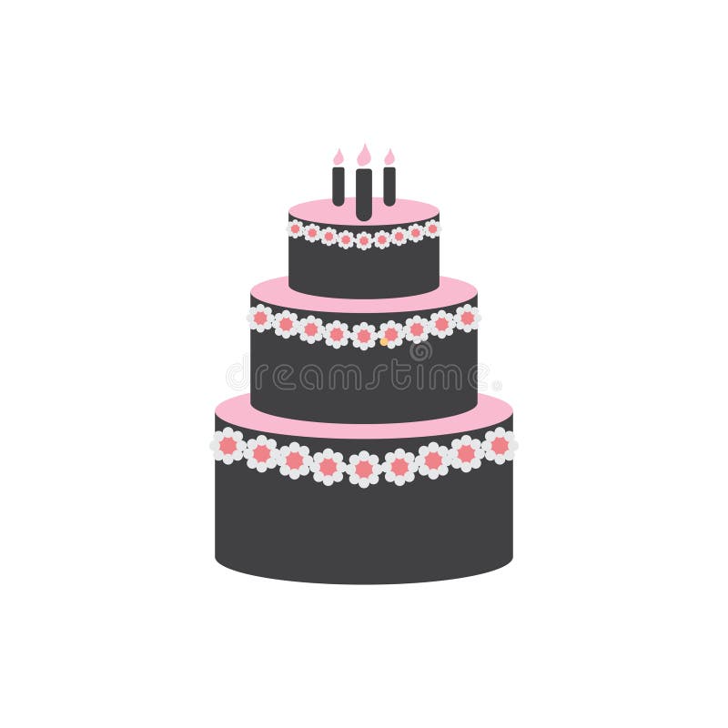 Wedding Cake Graphic Design Template Vector Isolated Stock Illustration ...