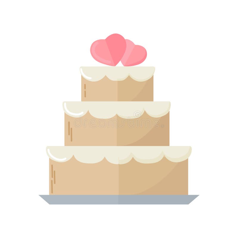 Modern Wedding Cake Clipart