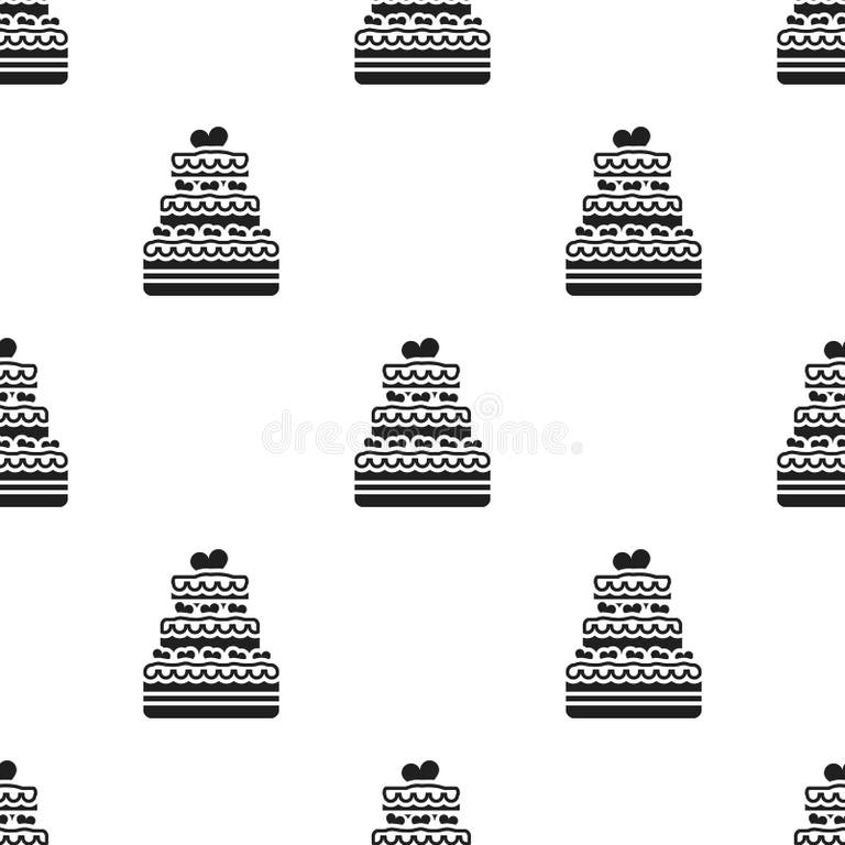 Wedding Cake Icon of Vector Illustration for Web and Mobile Stock ...