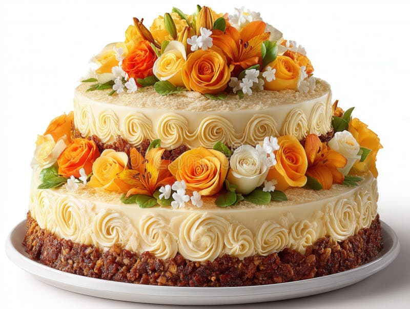 115 White Lily Cake Frosting Stock Photos - Free & Royalty-Free Stock ...