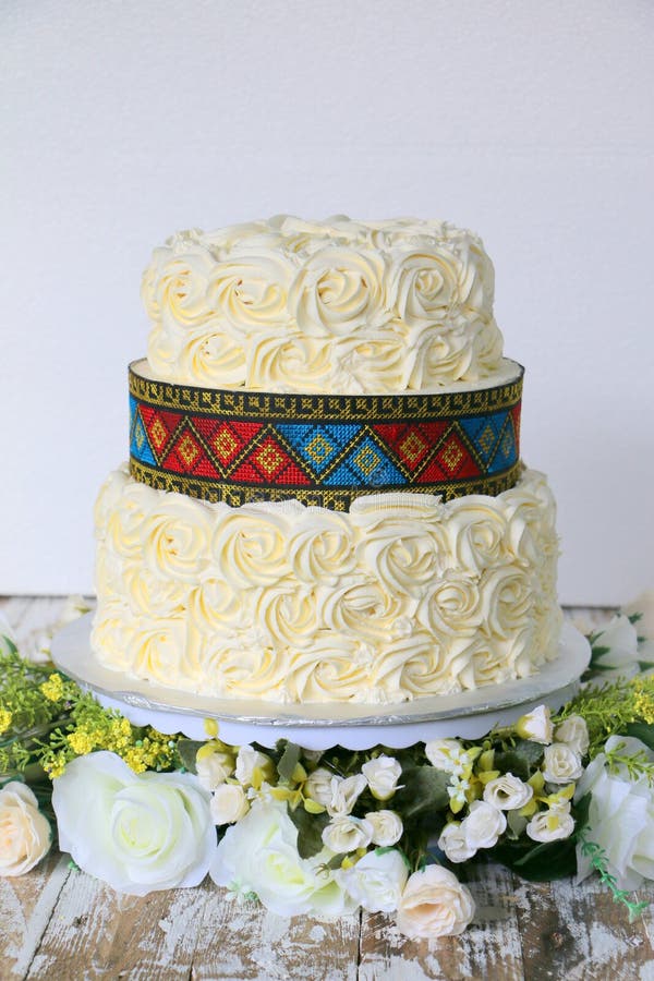 Wedding Cake stock photo. Image of swirl, pattern, romantic - 84465126
