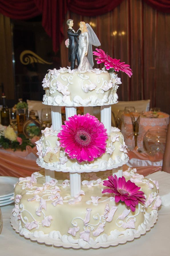 A wedding cake. stock image. Image of pastry, sweet, delicious - 70459503