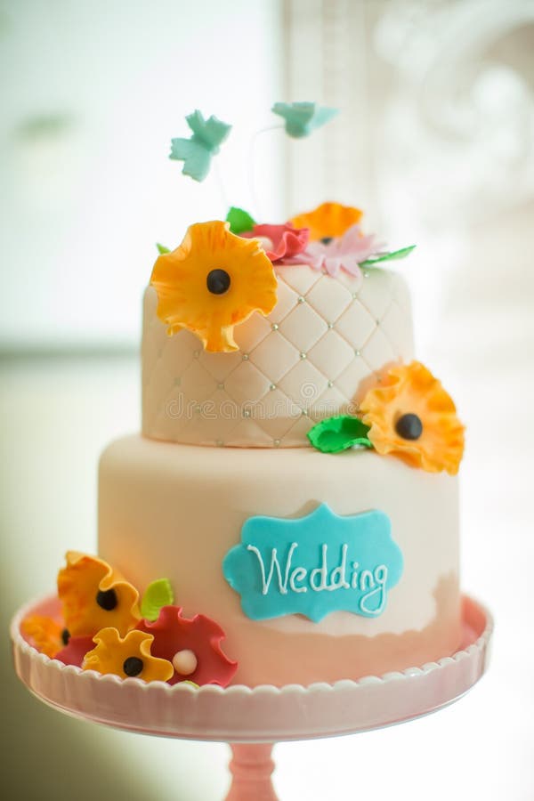 Wedding Cake stock image. Image of ceremony, baking, flowers - 35838743