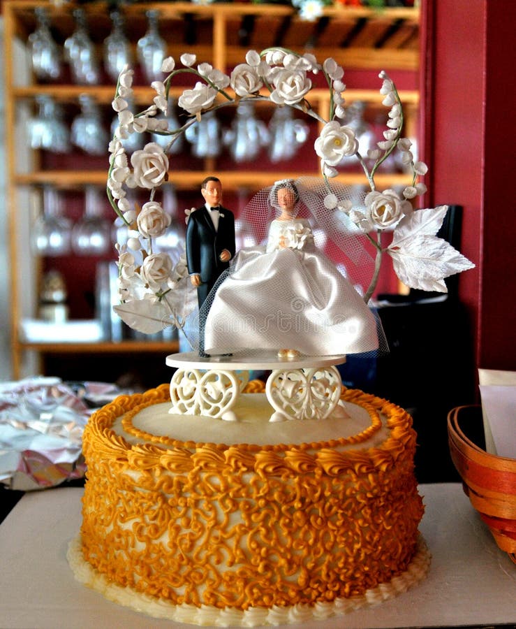 Wedding Cake topper stock photo. Image of ceremony, gown - 30806154