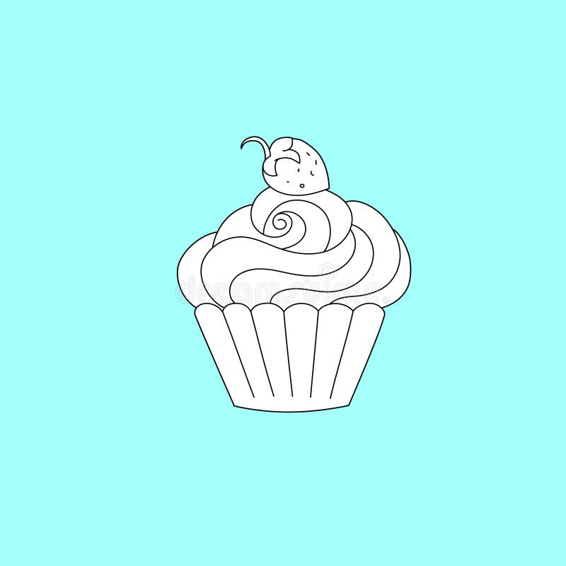 Wedding Cap Cake, Hand Drawn, Doodle Style Stock Illustration ...