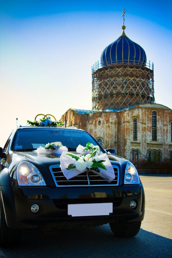 Wedding car stock image. Image of automobile, love, modern - 8347227