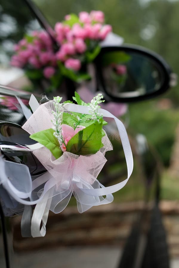 Wedding car decoration stock image. Image of luxury, bouquet - 10557191
