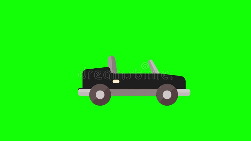 Wedding Car Icon Animation. Vehicle Loop Animation with Alpha Channel ...
