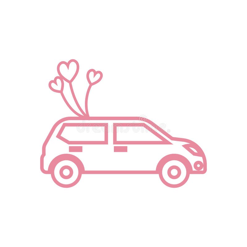 Wedding Car Icon Design Template Vector Isolated Illustration Stock ...