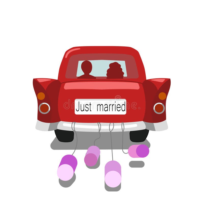 Car Cartoon Wedding Stock Illustrations – 1,985 Car Cartoon Wedding ...