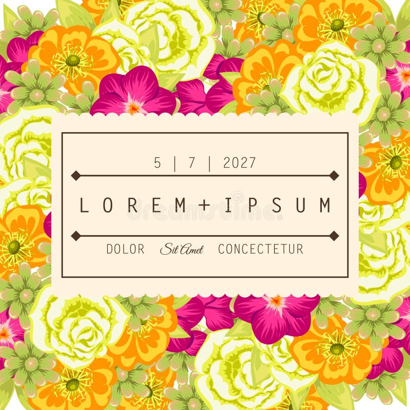 Wedding card stock illustration. Illustration of celebration - 39610070