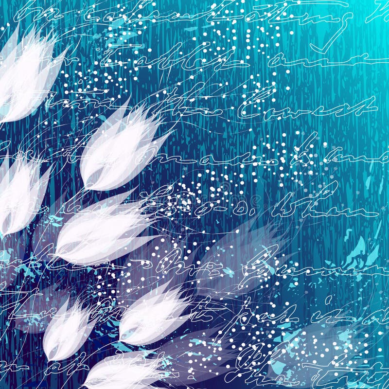 Wedding Card or Invitation with Abstract Floral Ba Stock Vector ...