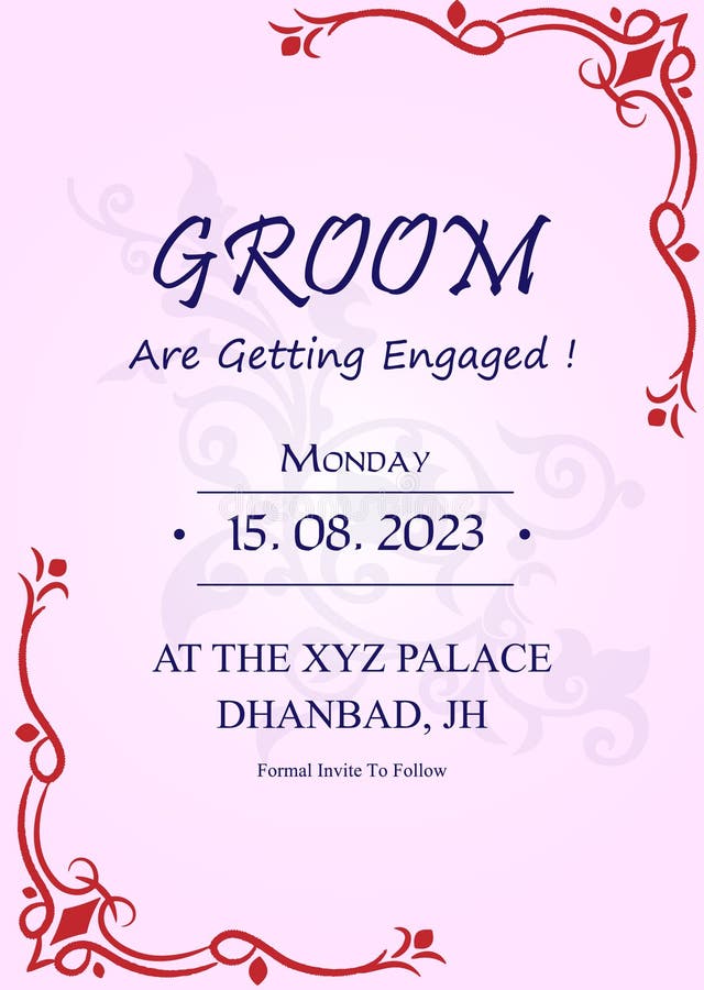 Wedding Card Template. Luxury Color and Patterns - Text Invitation Card ...