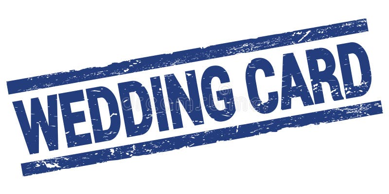 WEDDING CARD Text Written on Red Stamp Sign Stock Illustration ...