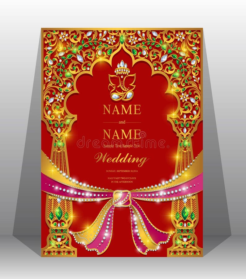 Indian Wedding Invitation Carddian Wedding Invitation Card Templates ...
