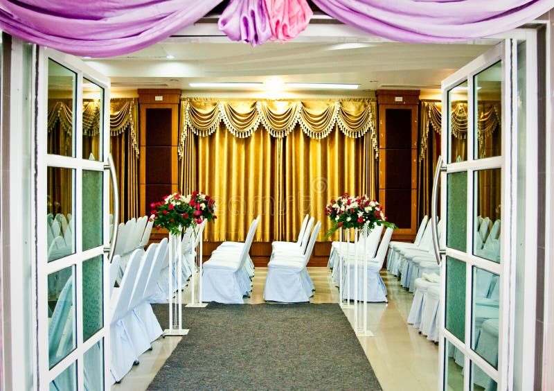 Wedding Celebration in Hotel Stock Photo - Image of event, decoration ...