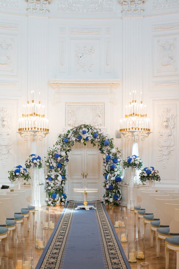 Wedding ceremony hall stock photo. Image of holiday - 103183008