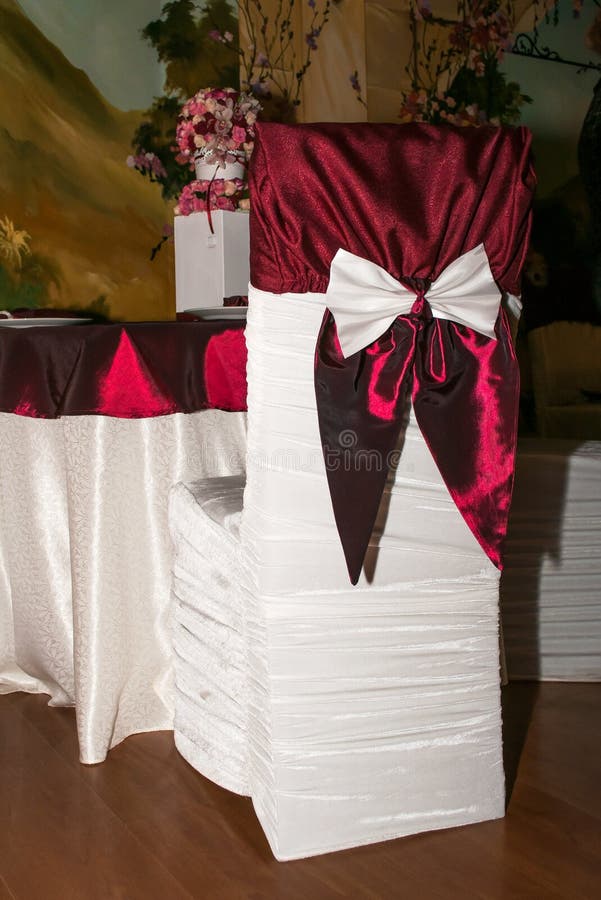 Wedding chair with ribbon stock photo. Image of celebrate - 51596806