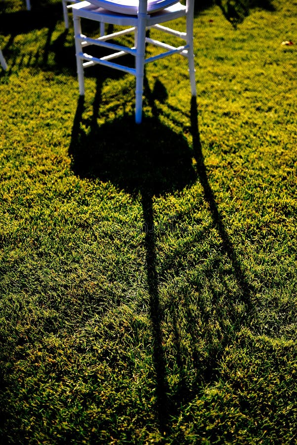 Wedding Chairs on Green Grass Stock Image - Image of banquet, beautiful ...