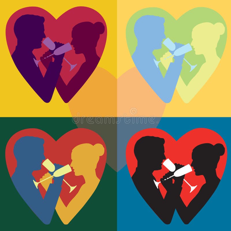 Wedding Champagne stock vector. Illustration of wife, interlocked - 9318468