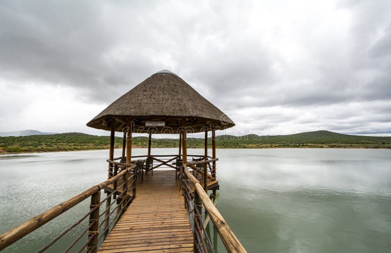 Wedding Chapel on a Lake with Cloudy Background Stock Photo - Image of ...