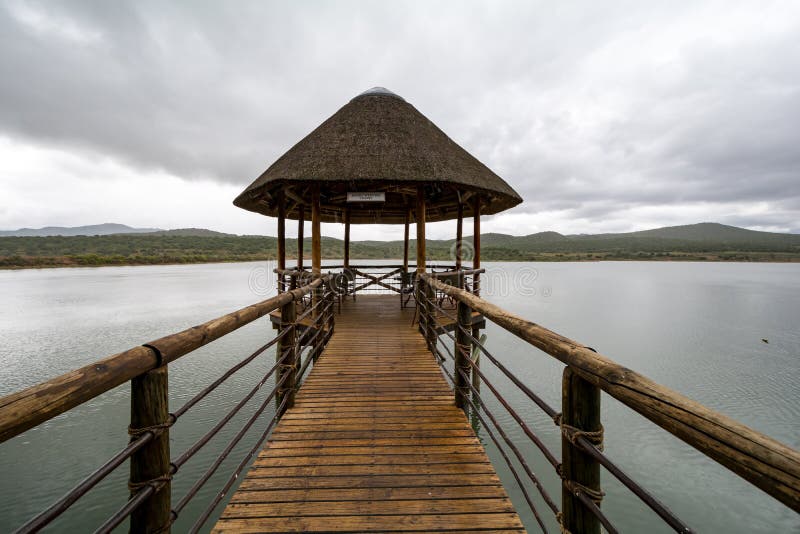 Wedding Chapel on a Lake with Cloudy Background Stock Image - Image of ...