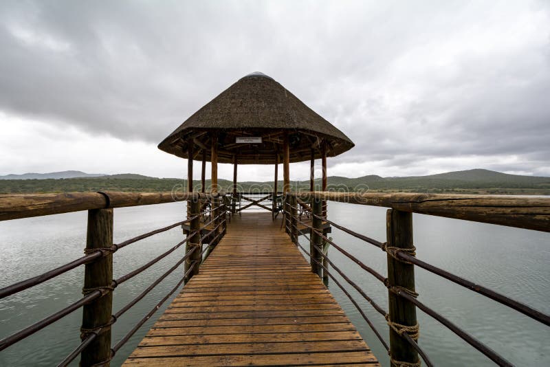 Wedding Chapel on a Lake with Cloudy Background Stock Photo - Image of ...