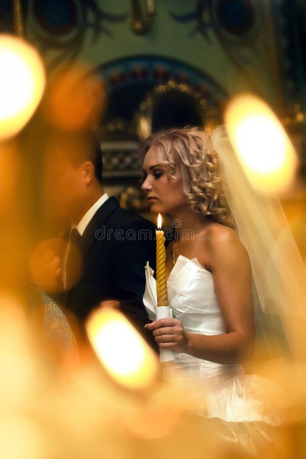 Wedding in church stock photo. Image of fire, celebrate - 31657814