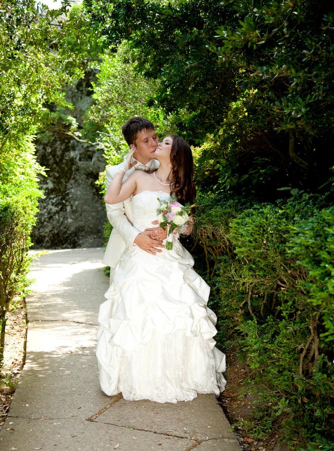 Wedding couple stock image. Image of couple, posing, celebration - 19858395