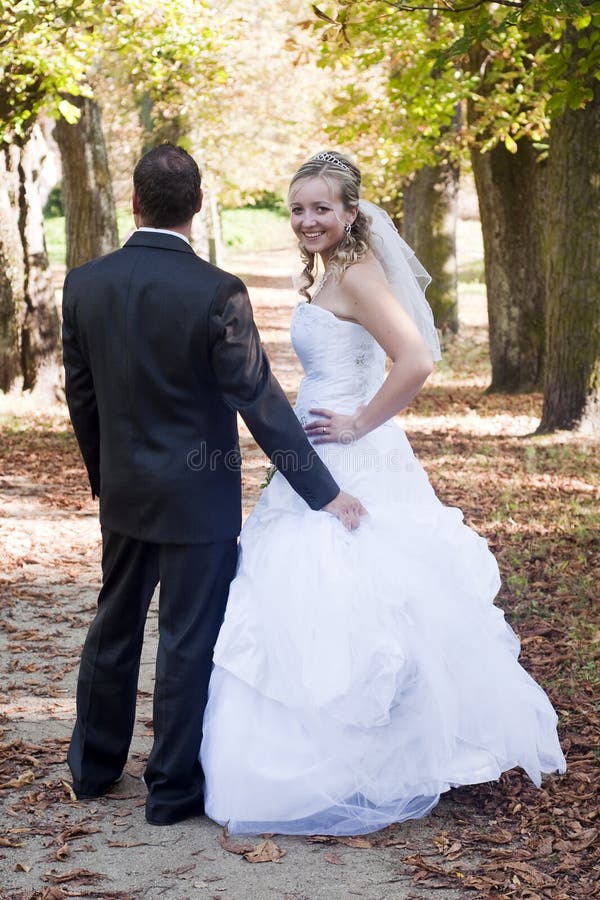 Wedding couple stock image. Image of posing, husband - 21448291