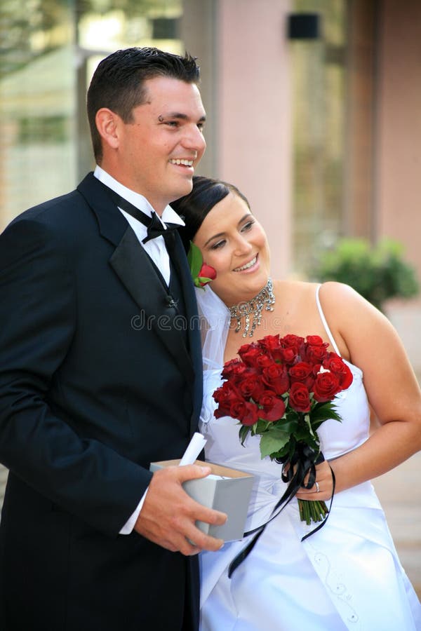 Wedding couple stock photo. Image of bride, happy, enjoy - 5871434
