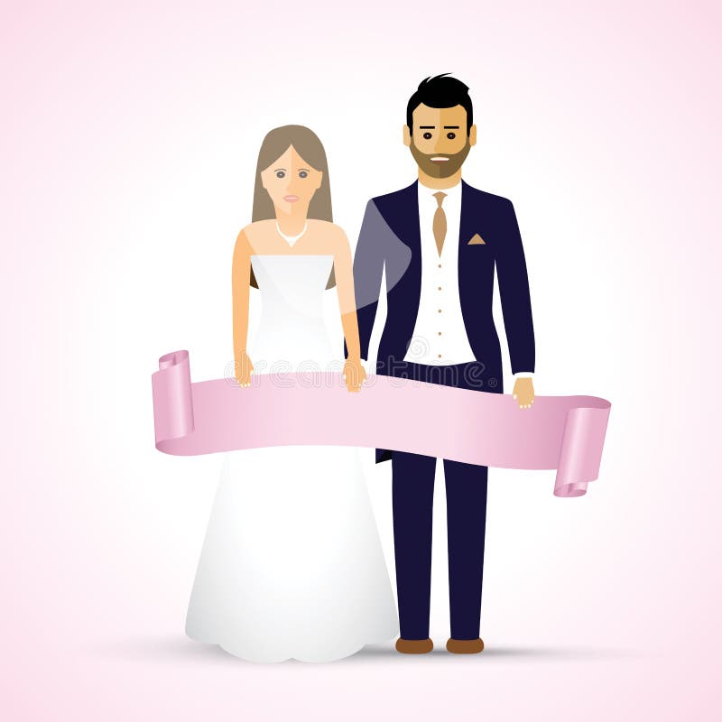 Group of wedding goers stock illustration. Illustration of heart - 94718778