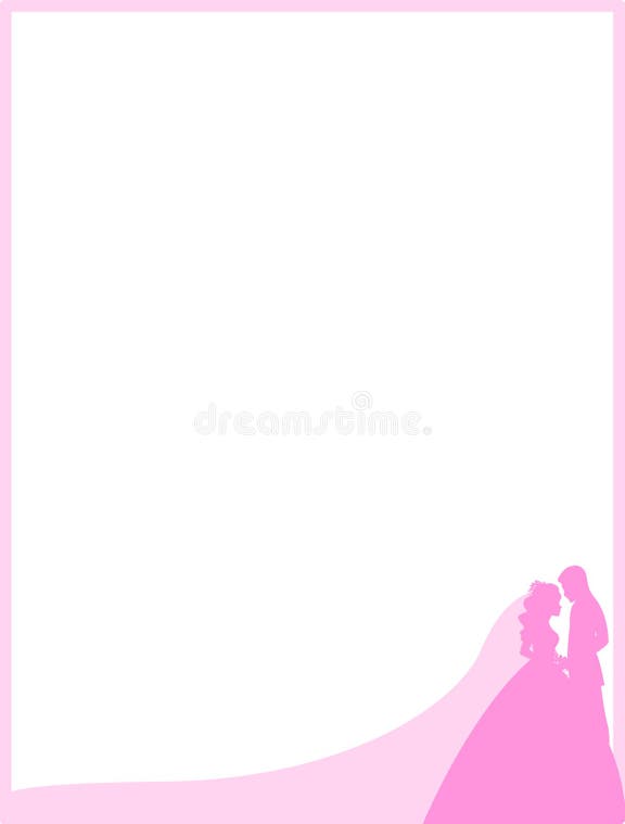 Wedding Couple Border Frame Stock Vector - Illustration of family ...