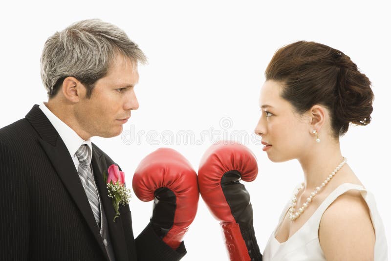 Wedding couple boxing stock photo. Image of groom, 070502f0269 - 2678758
