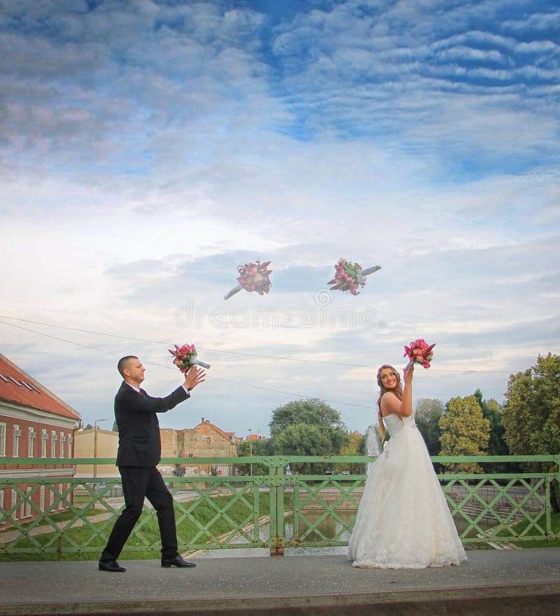 Wedding couple stock photo. Image of city, portrait, love - 45051512