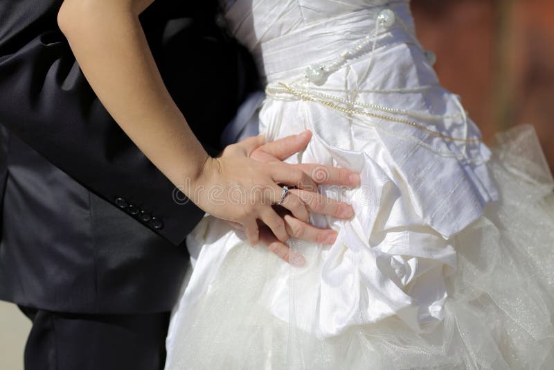 Wedding couple stock photo. Image of style, groom, cold - 36394956