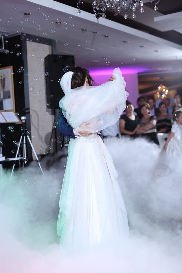 Wedding couple waltz stock image. Image of event, light - 76571989