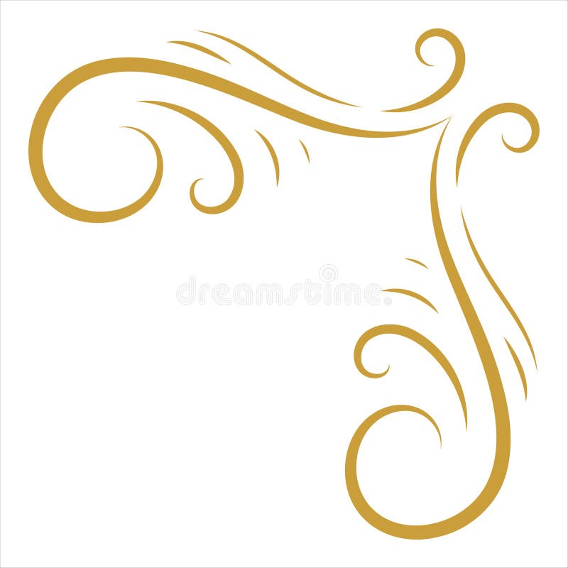 Wedding Curve Complex Ornament Design Collection Stock Illustration ...