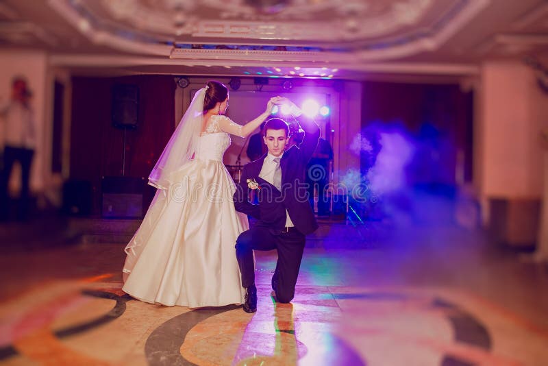 Wedding dance stock photo. Image of female, newlywed - 58101004