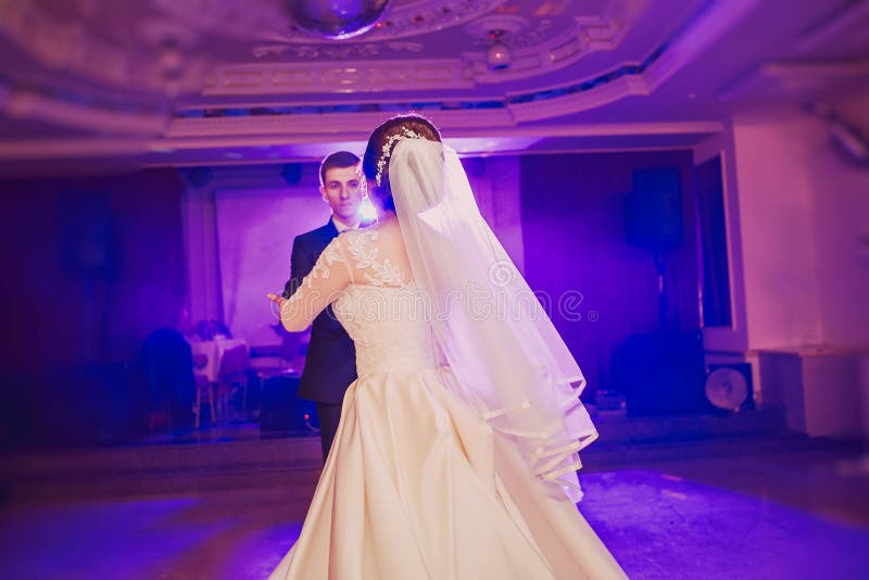 Wedding dance stock image. Image of caucasian, kiss, newlywed - 58101011